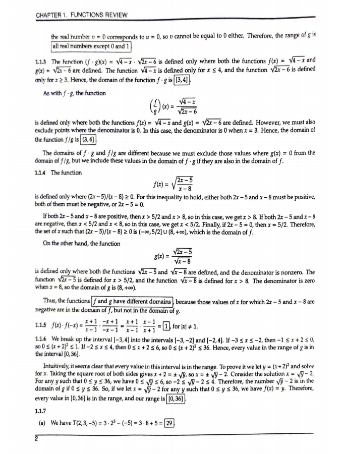 AOPS竞赛黑皮书全套23本PDF清晰版——Precalculus初级微积分答案 - AMC8数学竞赛官网